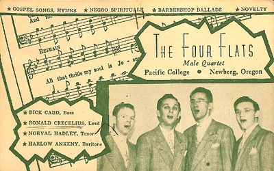 "Four Flats Poster" by George Fox University Archives